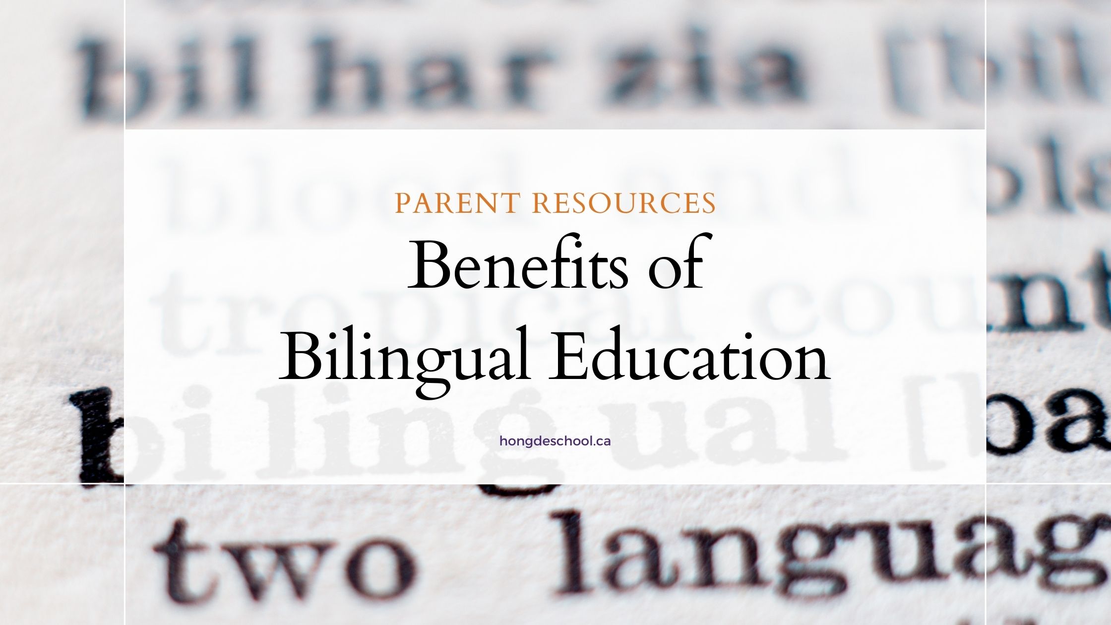 Parent Resources Archives | HongDe School